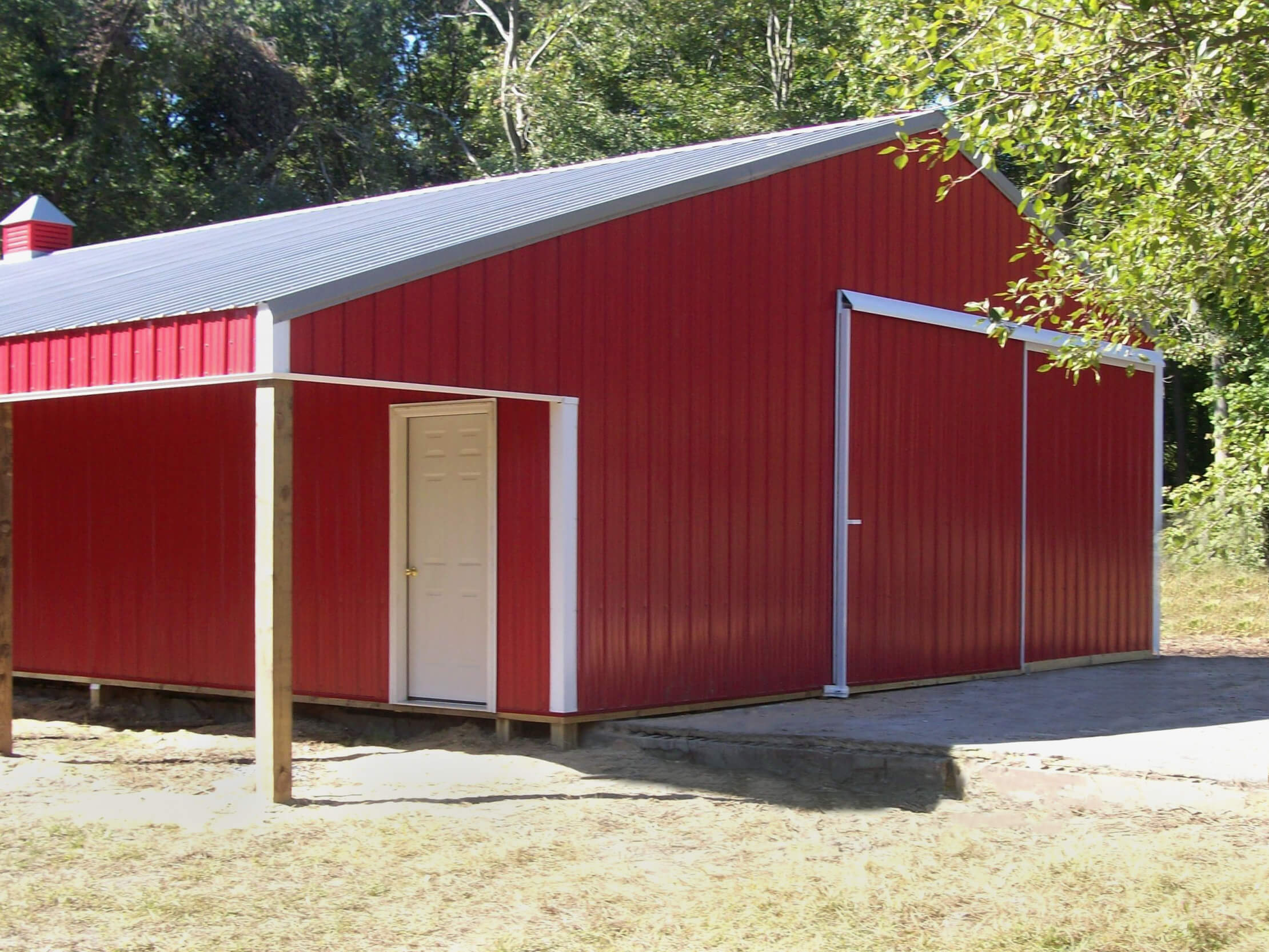 30' x 90' x 10' Farm Machine Storage Pole Building Project by APM Buildings